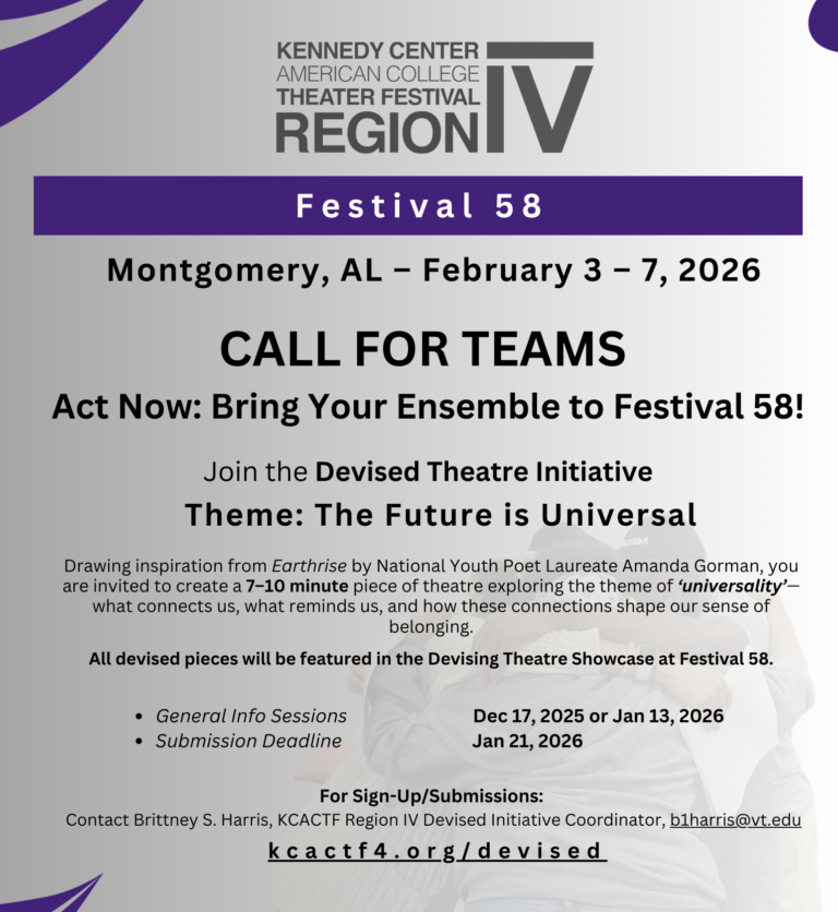 Devised Theatre Initiative – Call for Teams – American College Theatre ...